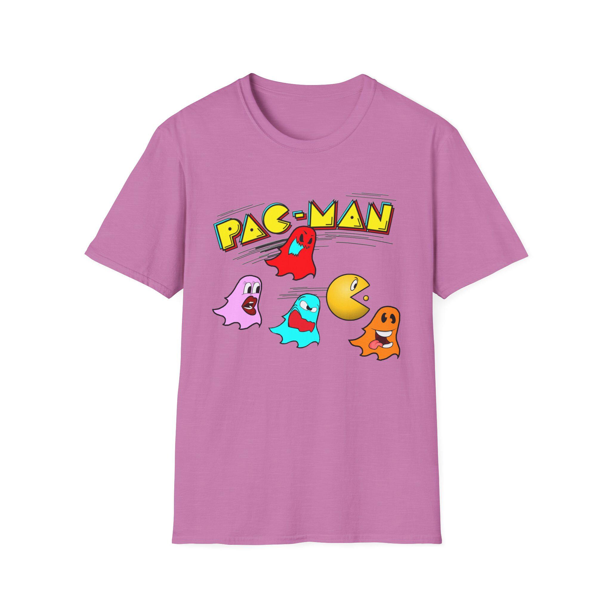 Retro Arcade T-shirt, Pacman Video Game Tee, Fun Classic Colorful Shirt ...