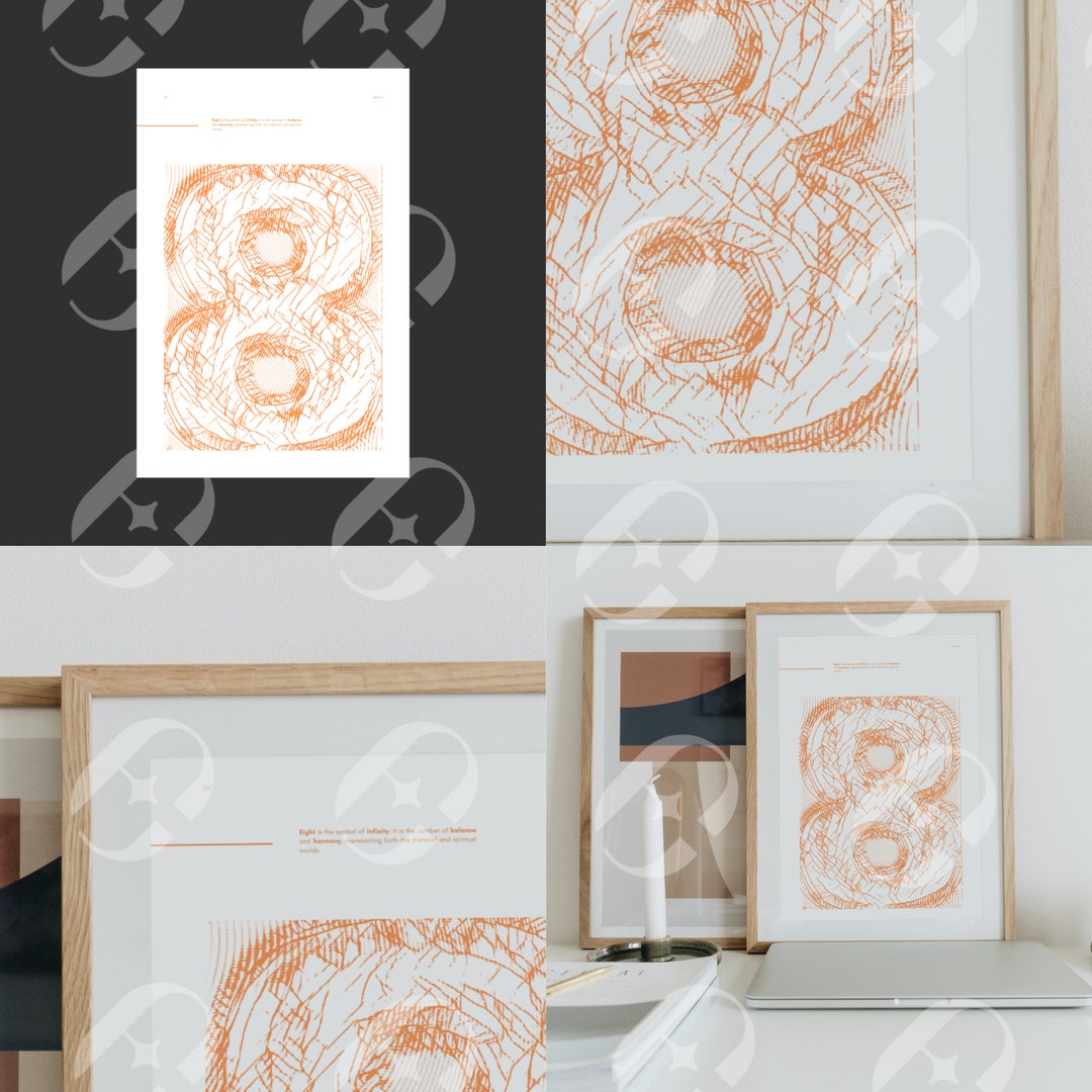 The Number 8 Poster - Etsy