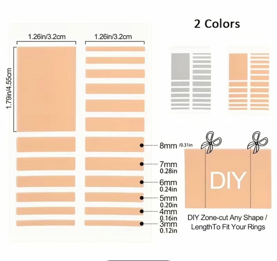 46 Pcs Ring Size Adjusters for Adjusting Loose Rings - Etsy