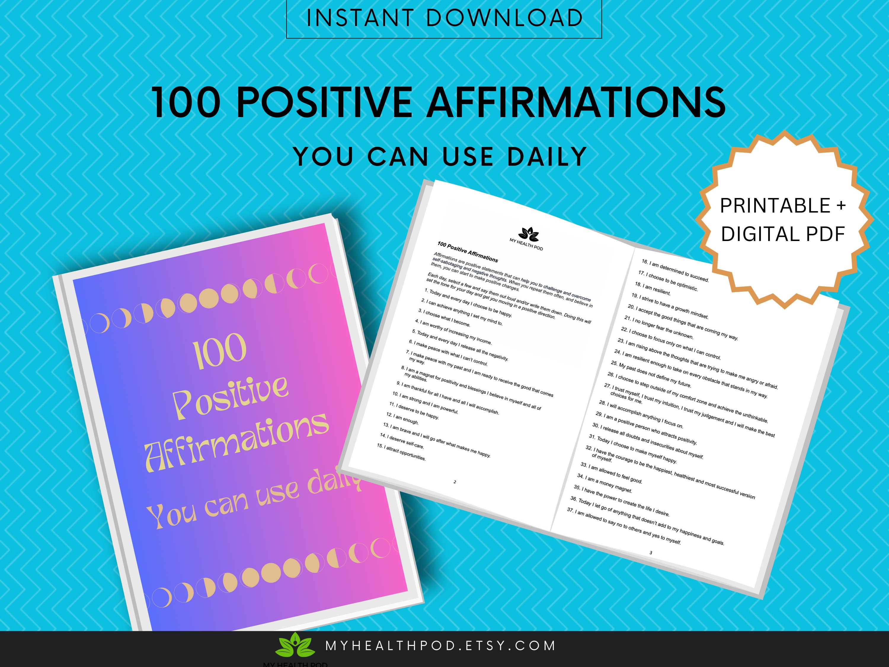 100 Positive Affirmations, Affirmations, Positive Affirmations ...