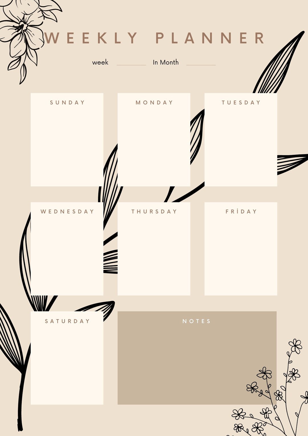 Weekly Planner to Do List Printable Hait Tracker Digital - Etsy