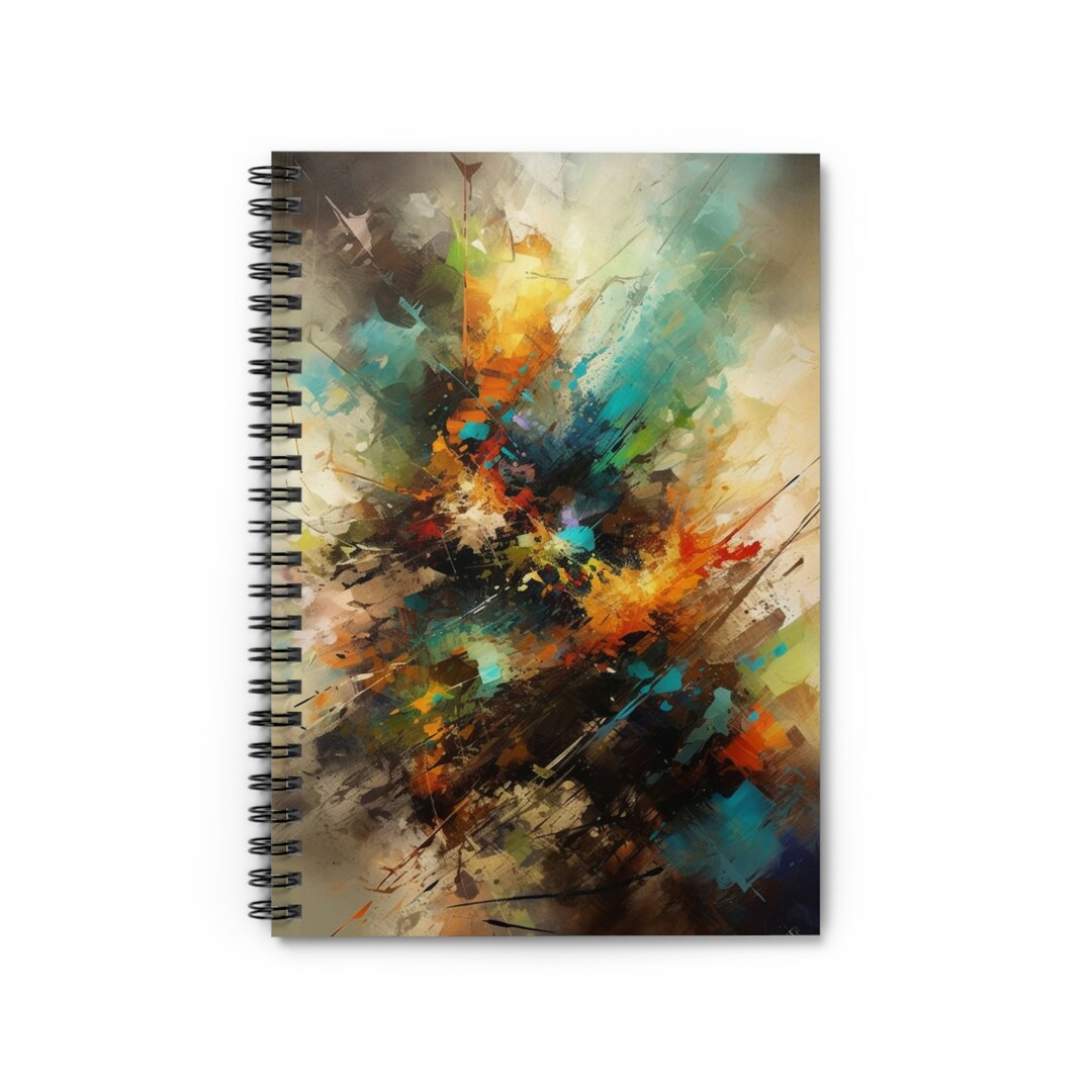 AI Generated Design on the Cover, Spiral Notebook - Ruled Line, Writing ...