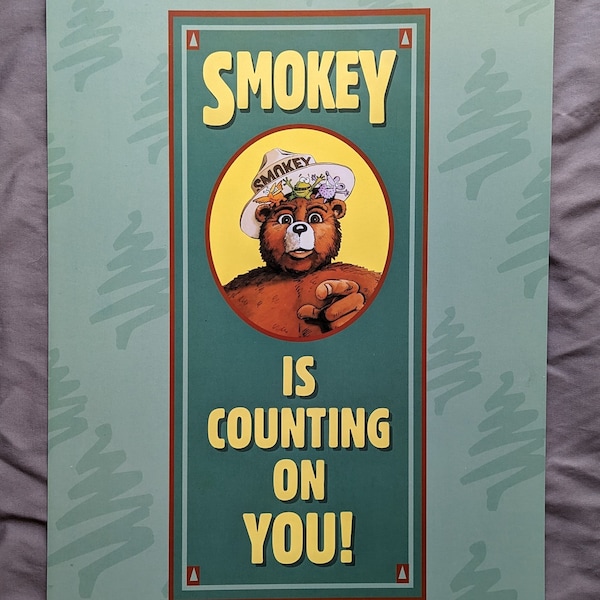 Smokey Bear Poster - Etsy