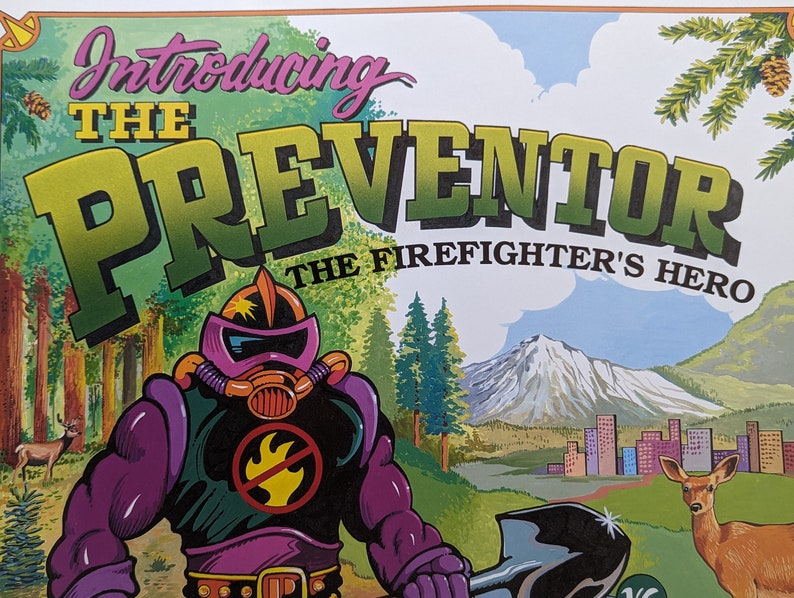 Vintage Forest Service the Protector Comic Poster - Etsy