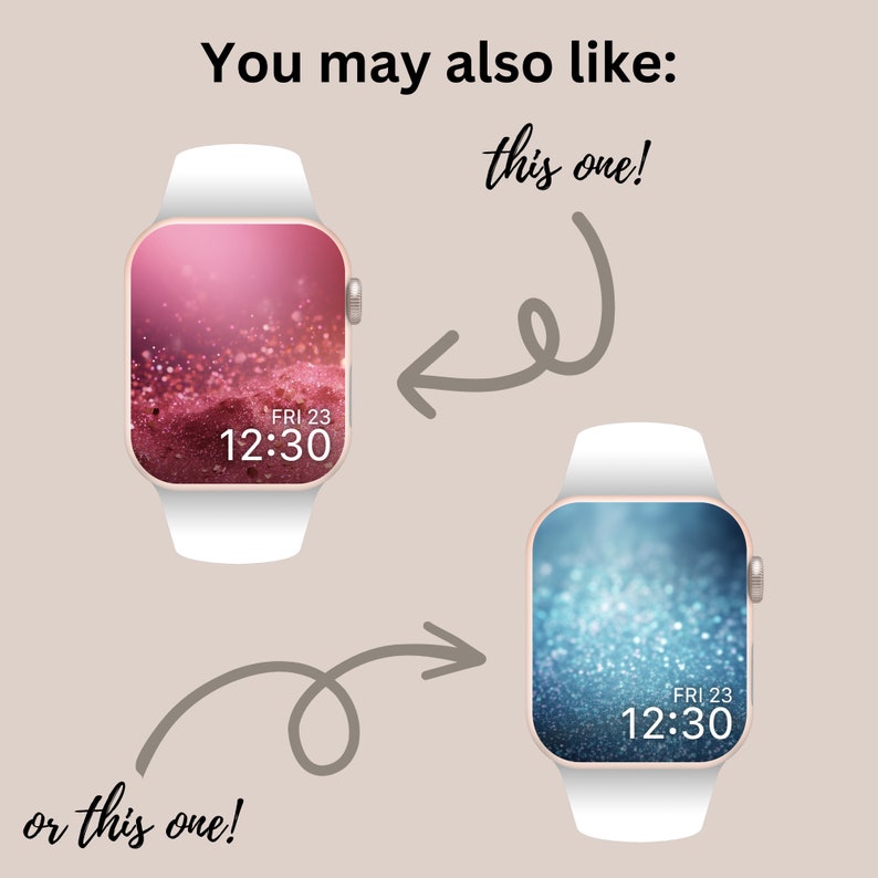 Silver Glitter Apple Watch Wallpaper, Black and Silver Apple Watch Face ...