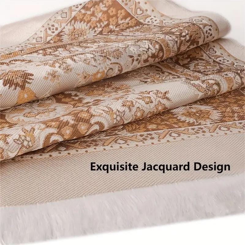 Portable Muslim Travel Prayer Rug Set With Prayer Beads and Storage Bag ...