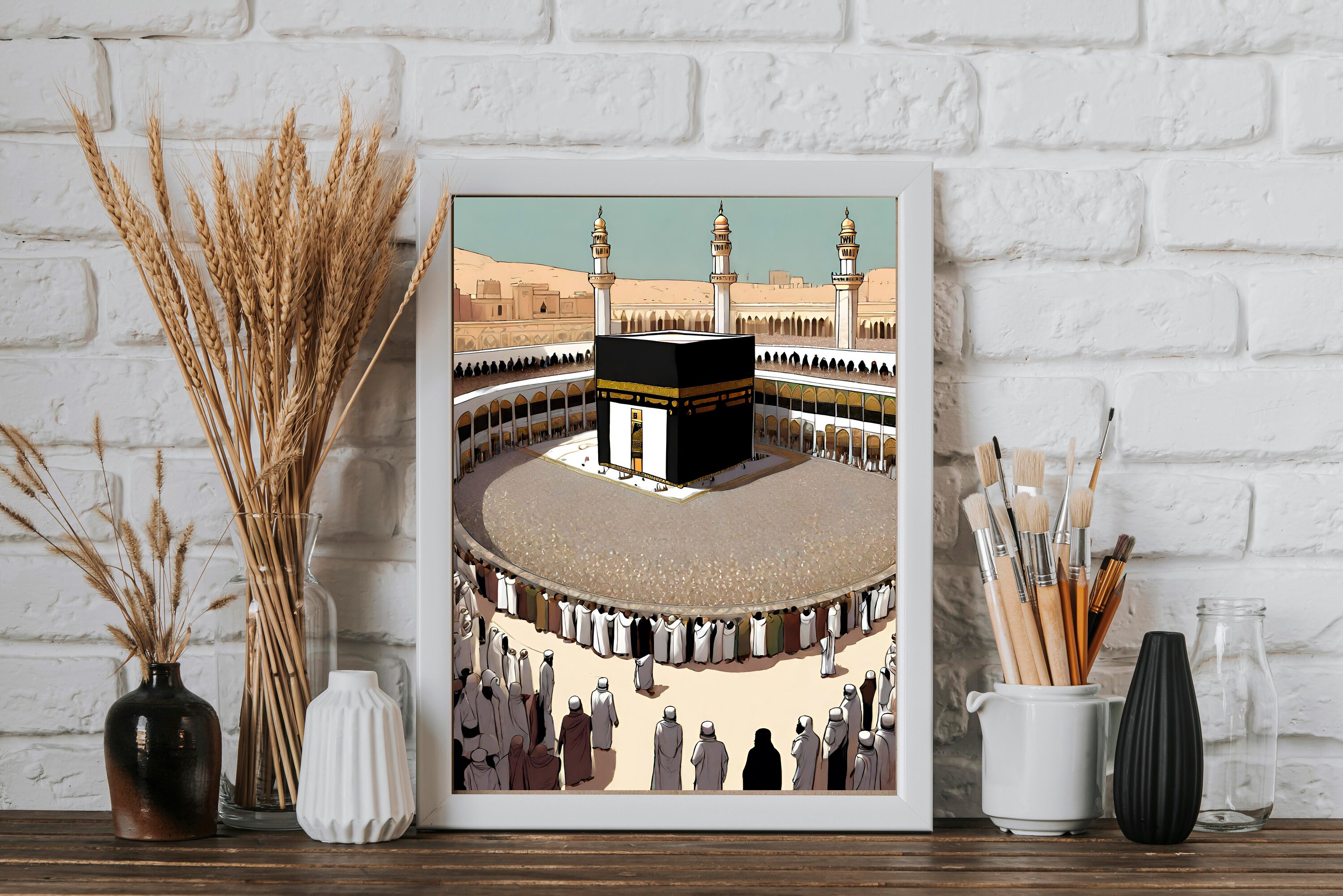 Downloadable 4-pc Kaaba Wall Posters: Bring the Spirit of Mecca Home ...
