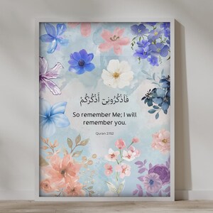 Islamic Home Decor Set | Printable Quran Verses | Set of 3 Digital ...
