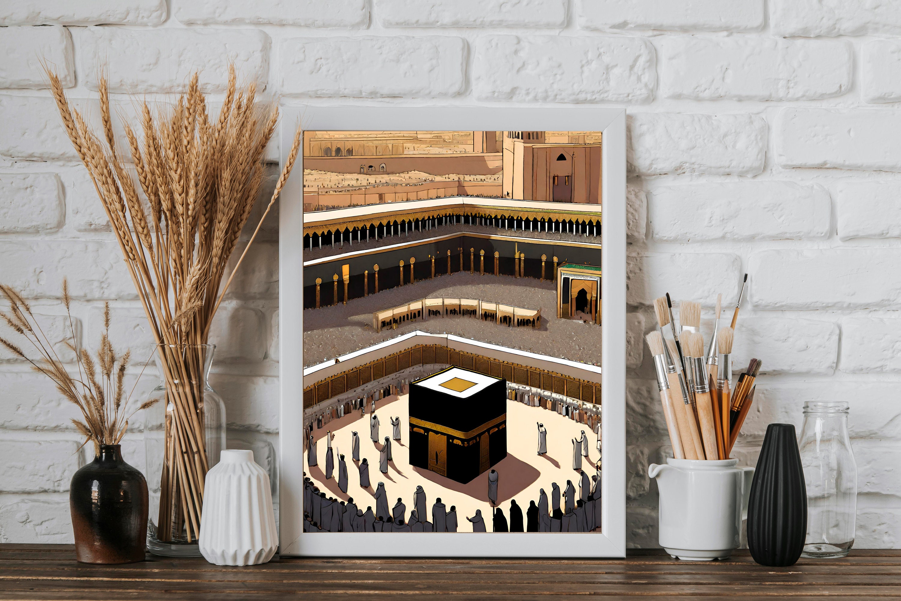 Downloadable 4-pc Kaaba Wall Posters: Bring the Spirit of Mecca Home ...