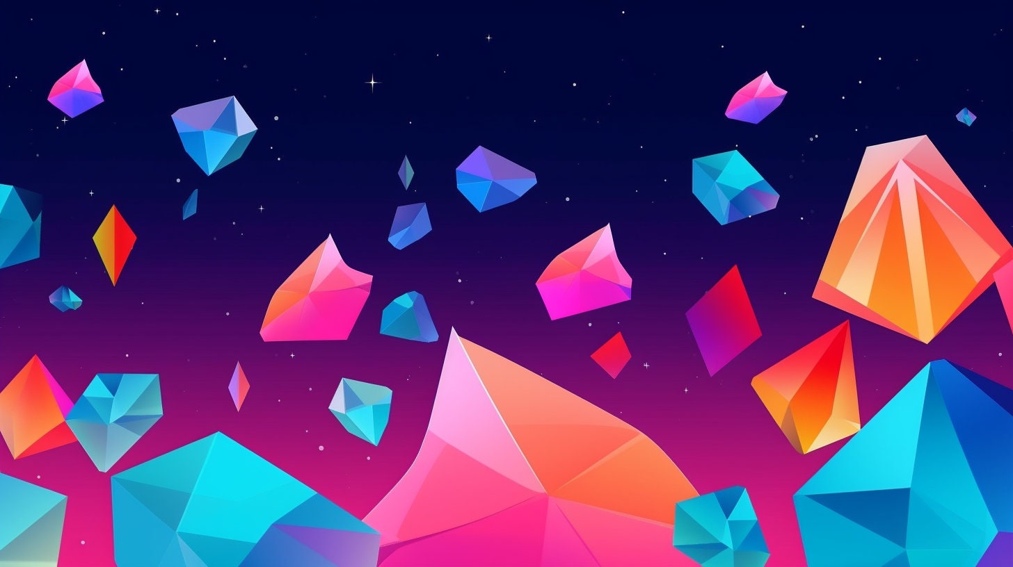 Vibrant Geometric Background/screensaver 06 Digital Download - Etsy