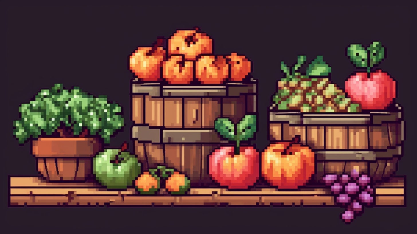 Detailed Pixel Art Background/screensaver 33 Digital - Etsy