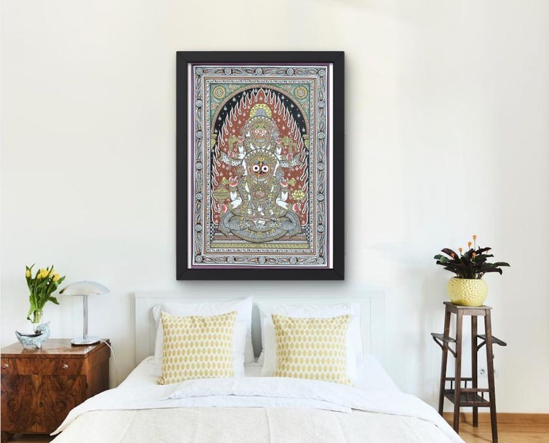 Pattachitra Handmade Painting of Lord Jagannath With Balaram and ...