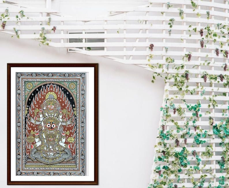Pattachitra Handmade Painting of Lord Jagannath With Balaram and ...