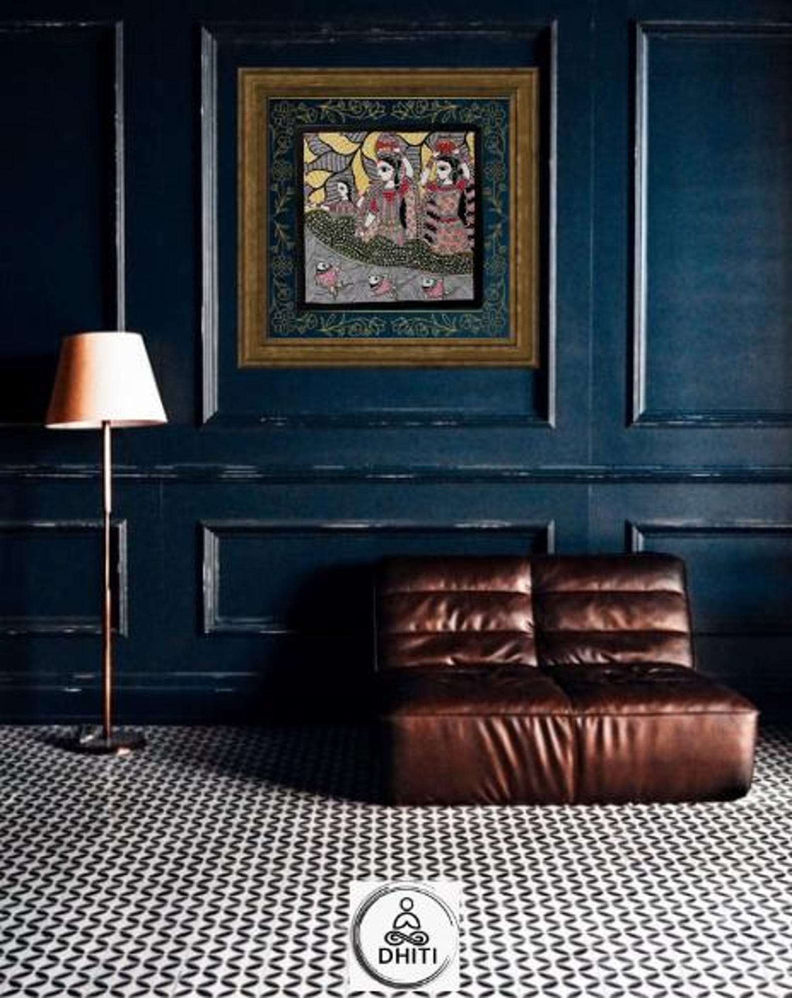 Handpainted Madhubani / Mithila Painting - Three Women | Painted on Handmade Paper | Art From ...