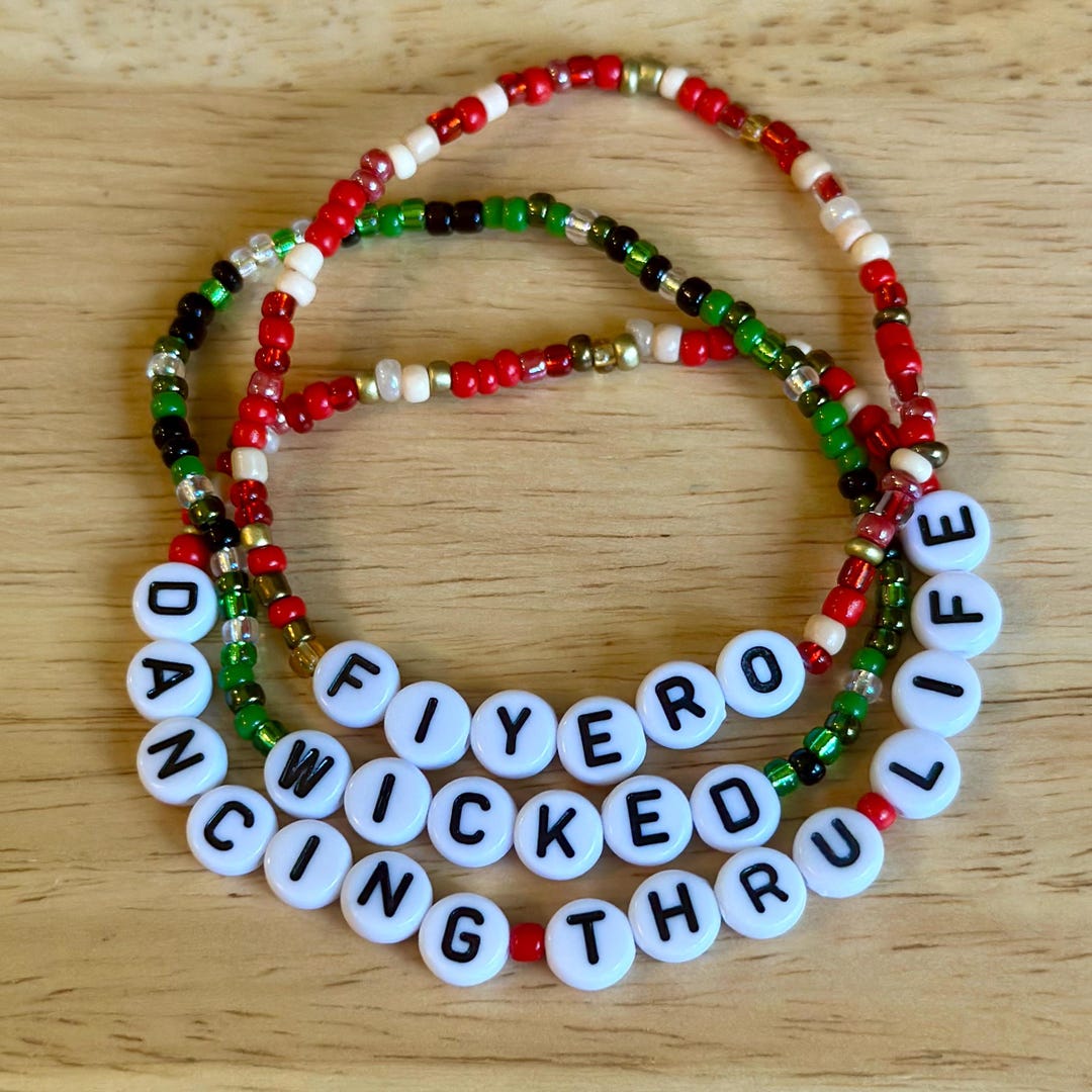 Wicked, Fiyero, Dancing Through Life Bracelet Bundle | Wicked Bracelet ...