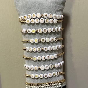 Self Care Bracelet Bundles, Mental Health/positive Affirmation ...