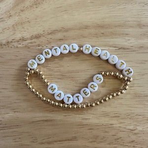 Self Care Bracelet Bundles, Mental Health/positive Affirmation ...