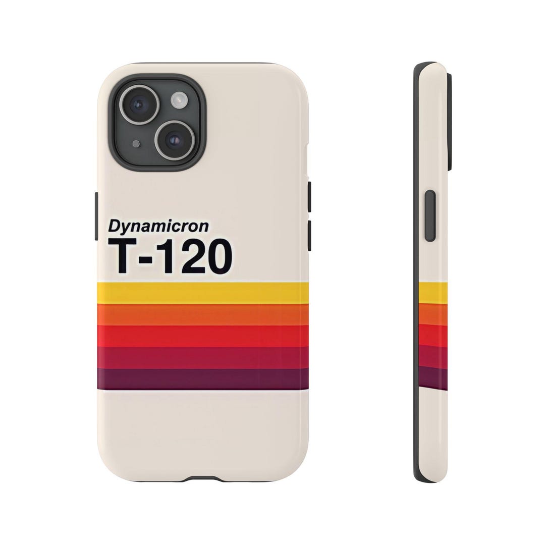 Retro VHS Tape Dynamicron T120 Phone Case I Retrowave Blank Tape Phone ...
