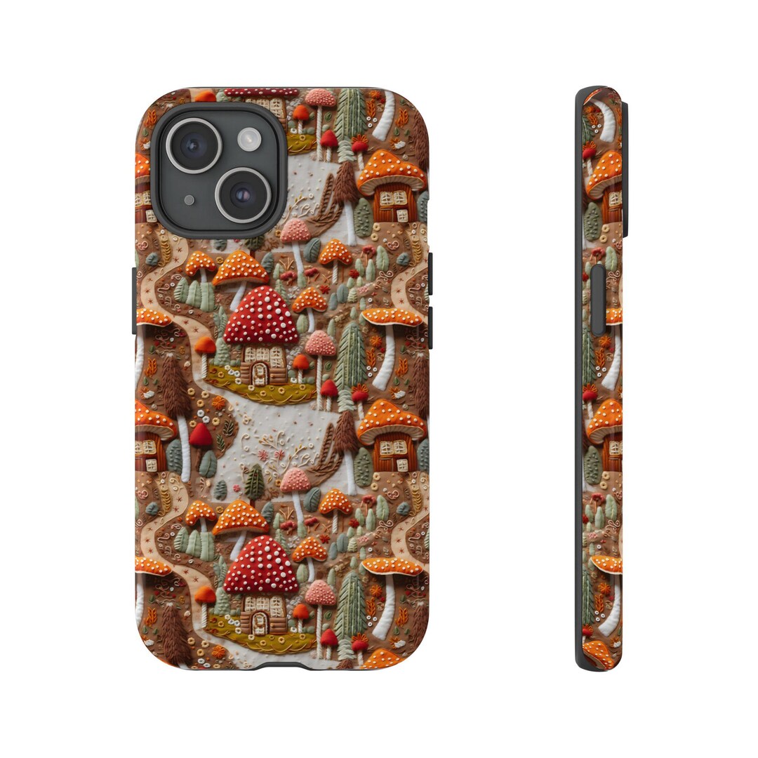 Cottagecore Mushroom Toadstool Phone Case Cozy Fall Forest Cottagecore ...
