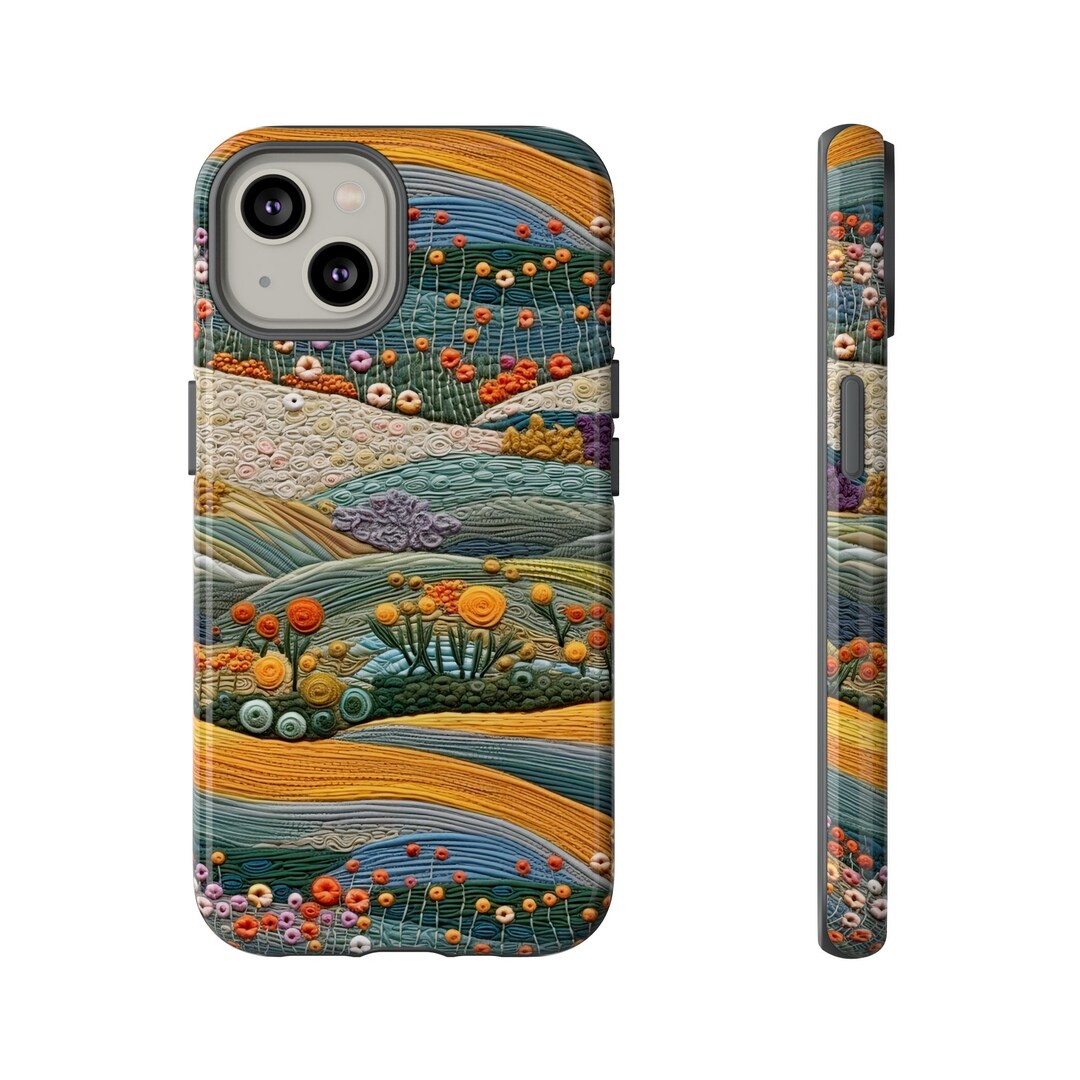 Forever Floral Boho Embroidery Effect Phone Case Sprawling Countryside ...