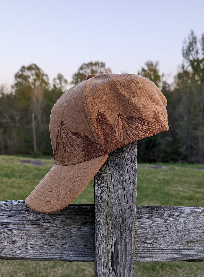 Air Balloon Hat, Burned Ball Cap, Nature Baseball Cap, Unique ...