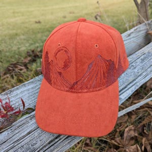 Rocky Mountain Hat, Burned Baseball Hat, Dad Cap, Blue Ridge Mountains ...