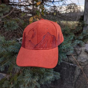 Rocky Mountain Hat, Burned Baseball Hat, Dad Cap, Blue Ridge Mountains ...