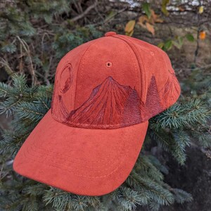 Rocky Mountain Hat, Burned Baseball Hat, Dad Cap, Blue Ridge Mountains ...