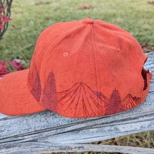 Rocky Mountain Hat, Burned Baseball Hat, Dad Cap, Blue Ridge Mountains ...