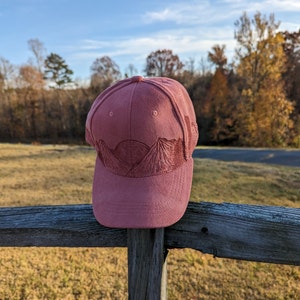 Sunset Hat, Burned Ball Cap, Cottagecore Accessories, Forest Gift ...
