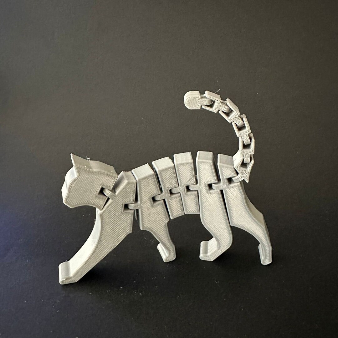 Flexi-cat Articulated Cat | Fidget Toy | Desk Toy - Etsy