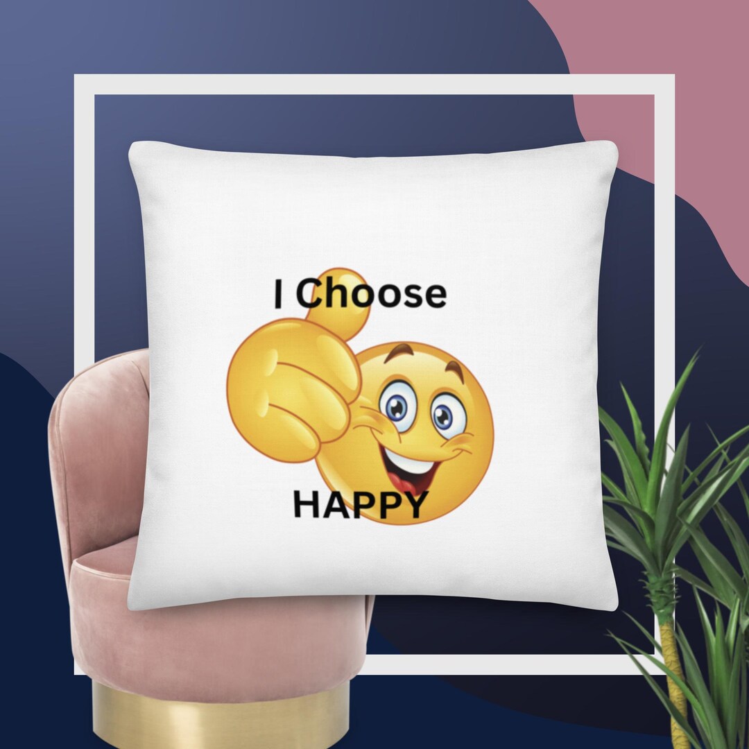 Happy Pillow; Smile; Smiley Face Pillow; for Couch & Furniture - Etsy
