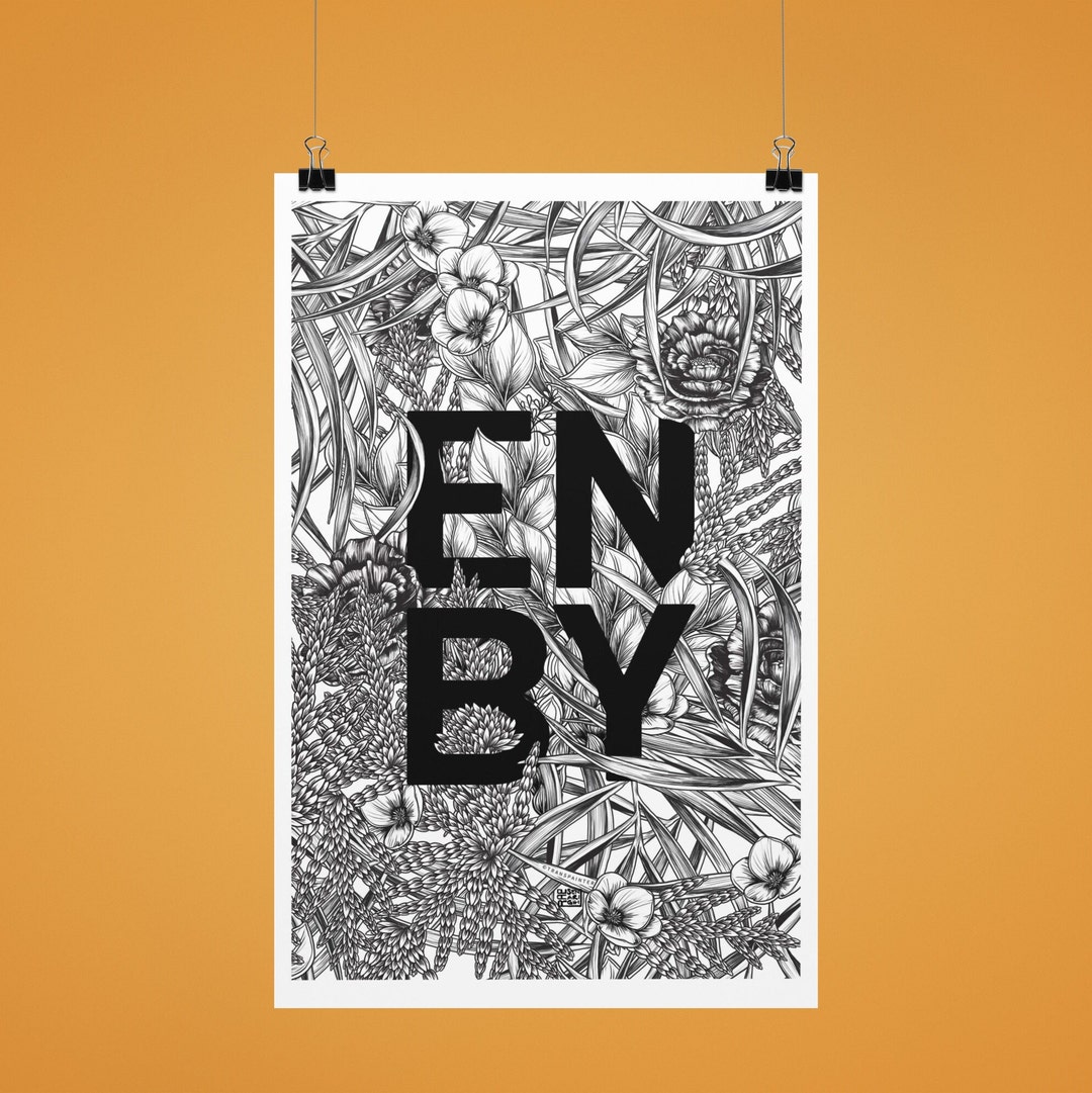 ENBY Poster Nonbinary Pride SUMMER PREORDER - Etsy