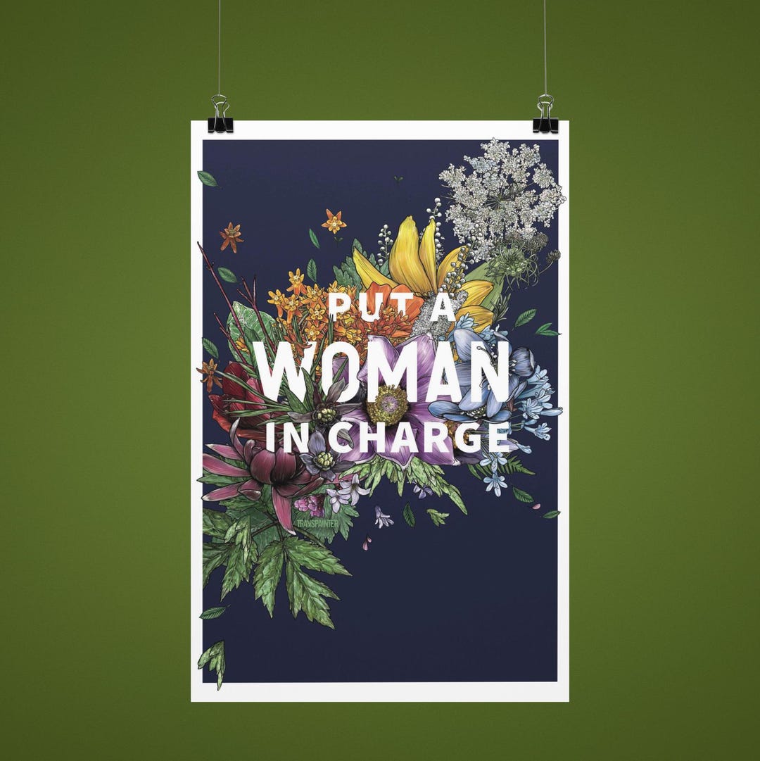 PREORDER: Put a Woman in Charge Poster | Women's Leadership Poster ...