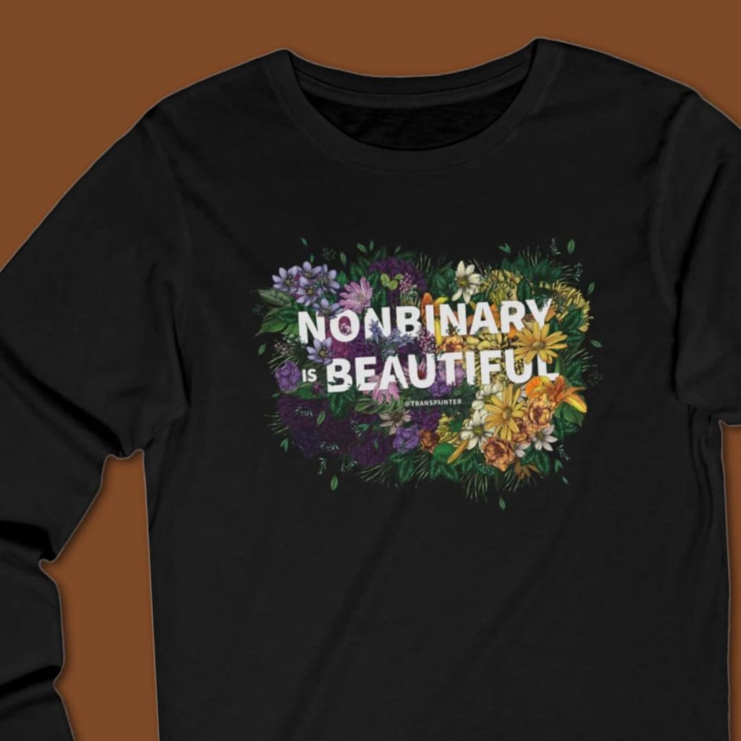 Nonbinary Pride Long Sleeve T-shirt: LGBTQ+ Apparel - Etsy