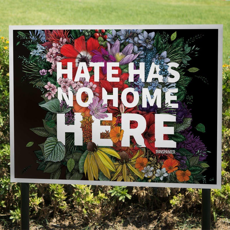 No Fascism Yard Sign - Etsy