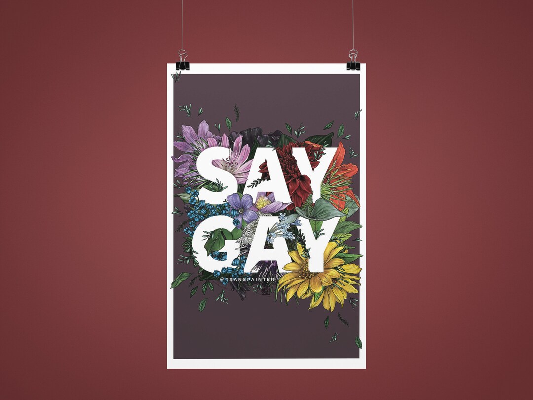 Say Gay Poster - Etsy