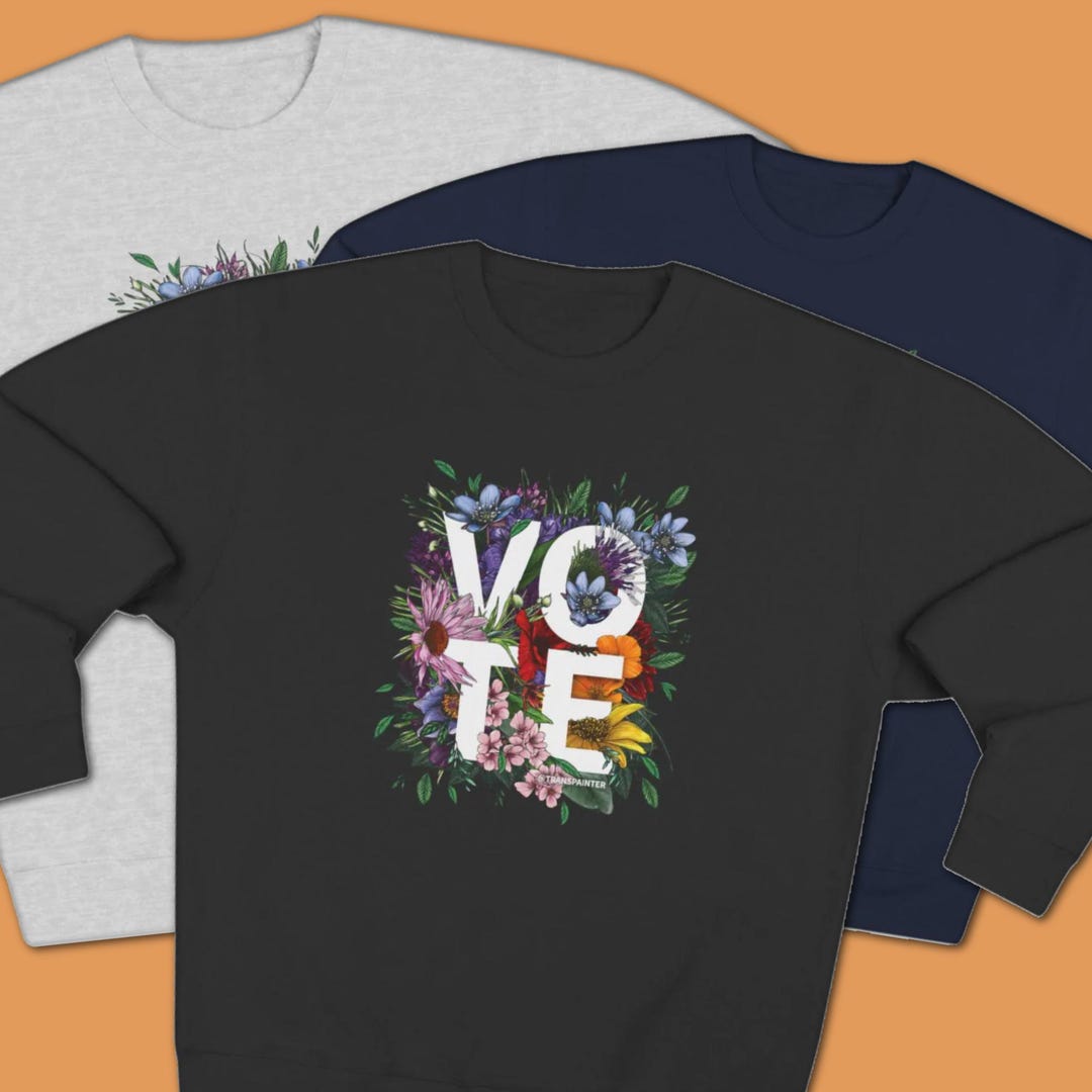 VOTE Crew Sweatshirt | Election 2024 Sweatshirt | Vote Blue Sweatshirt ...