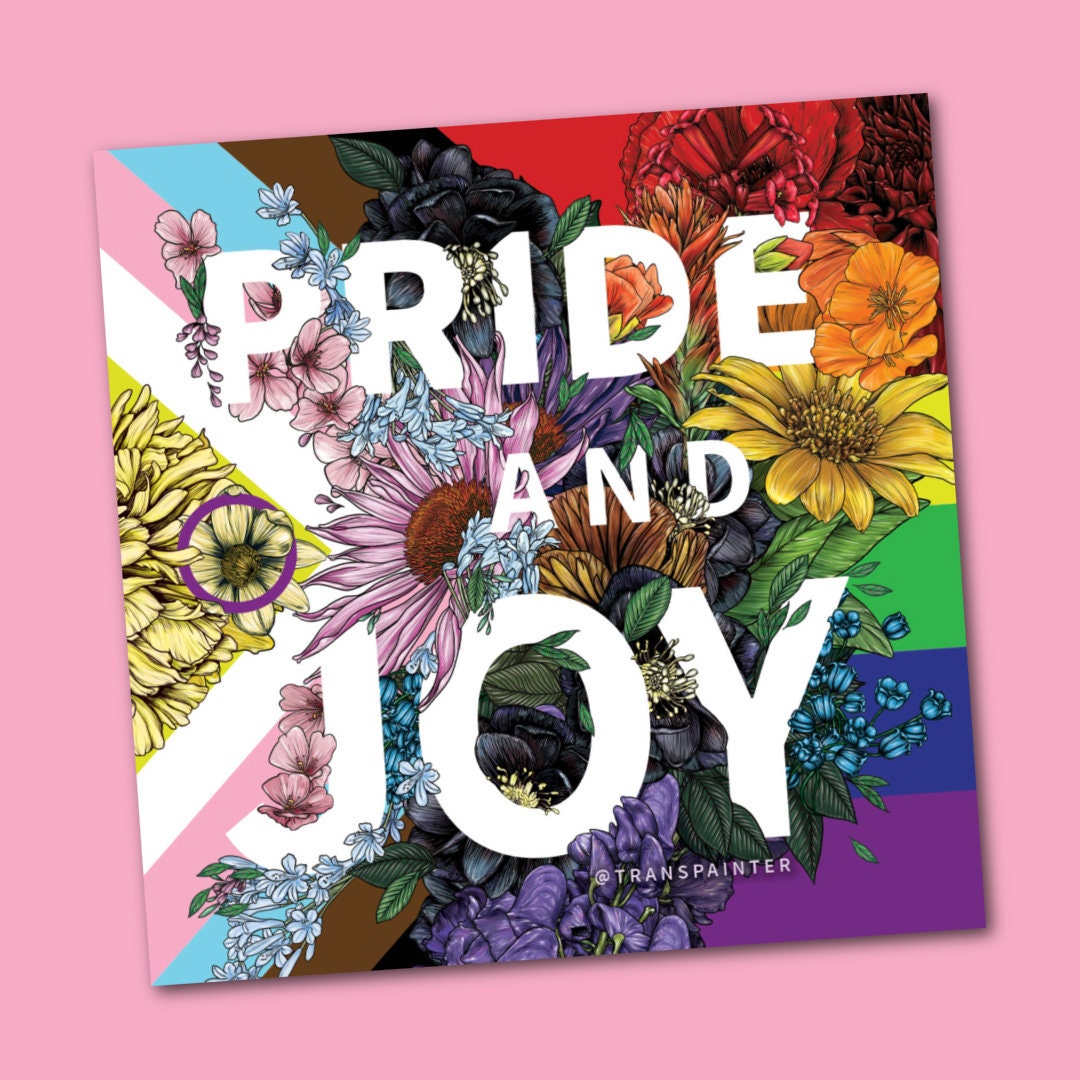 Pride and Joy Sticker | LGBTQ Bumper Sticker | Queer Bumper Sticker ...