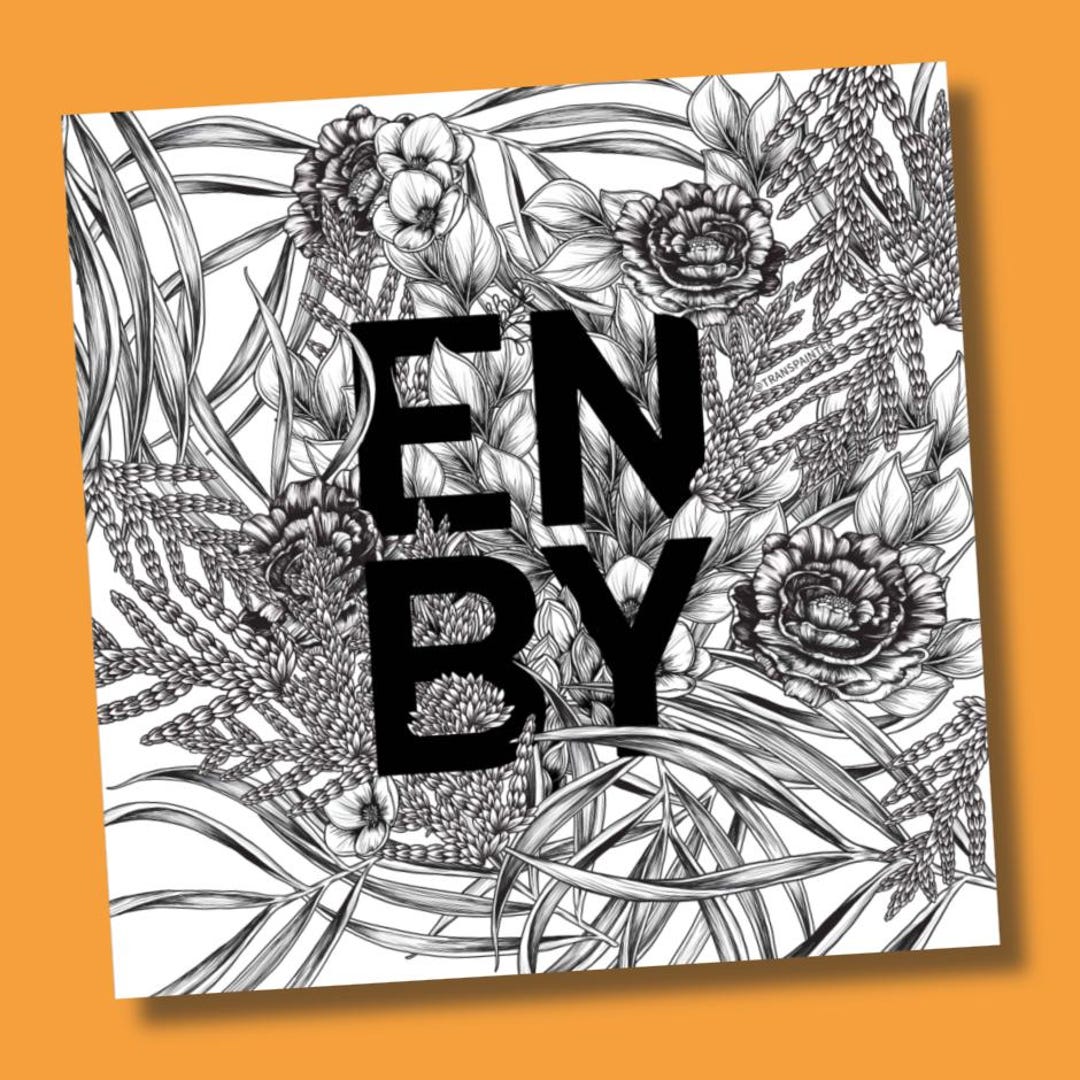 PREORDER: ENBY Sticker | Protest Sticker | Nonbinary Sticker ...