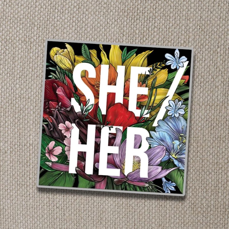 She/her Buttons - Etsy