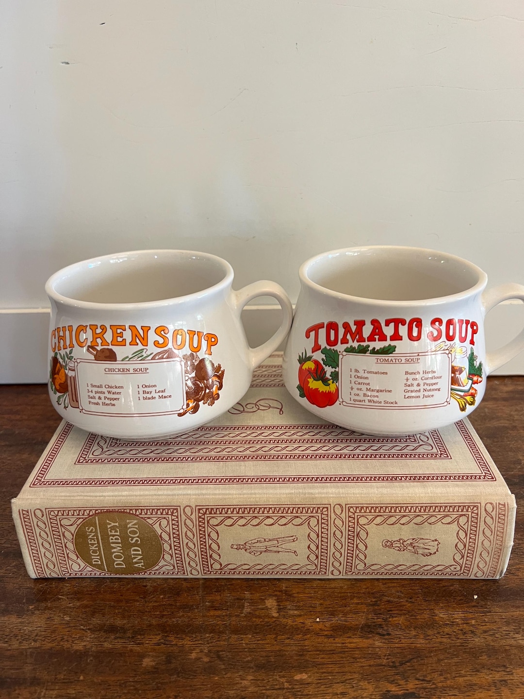 Vintage 1970s Soup Mug Set: Retro Kitchenware - Etsy