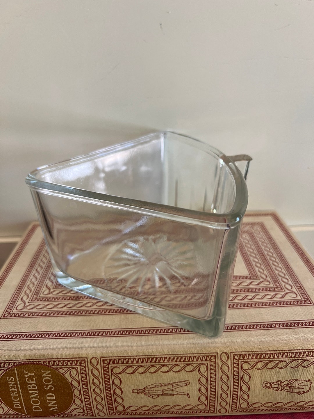 Vintage Triangle Glass Canister , Retro Kitchenalia, Kitchen Canister ...