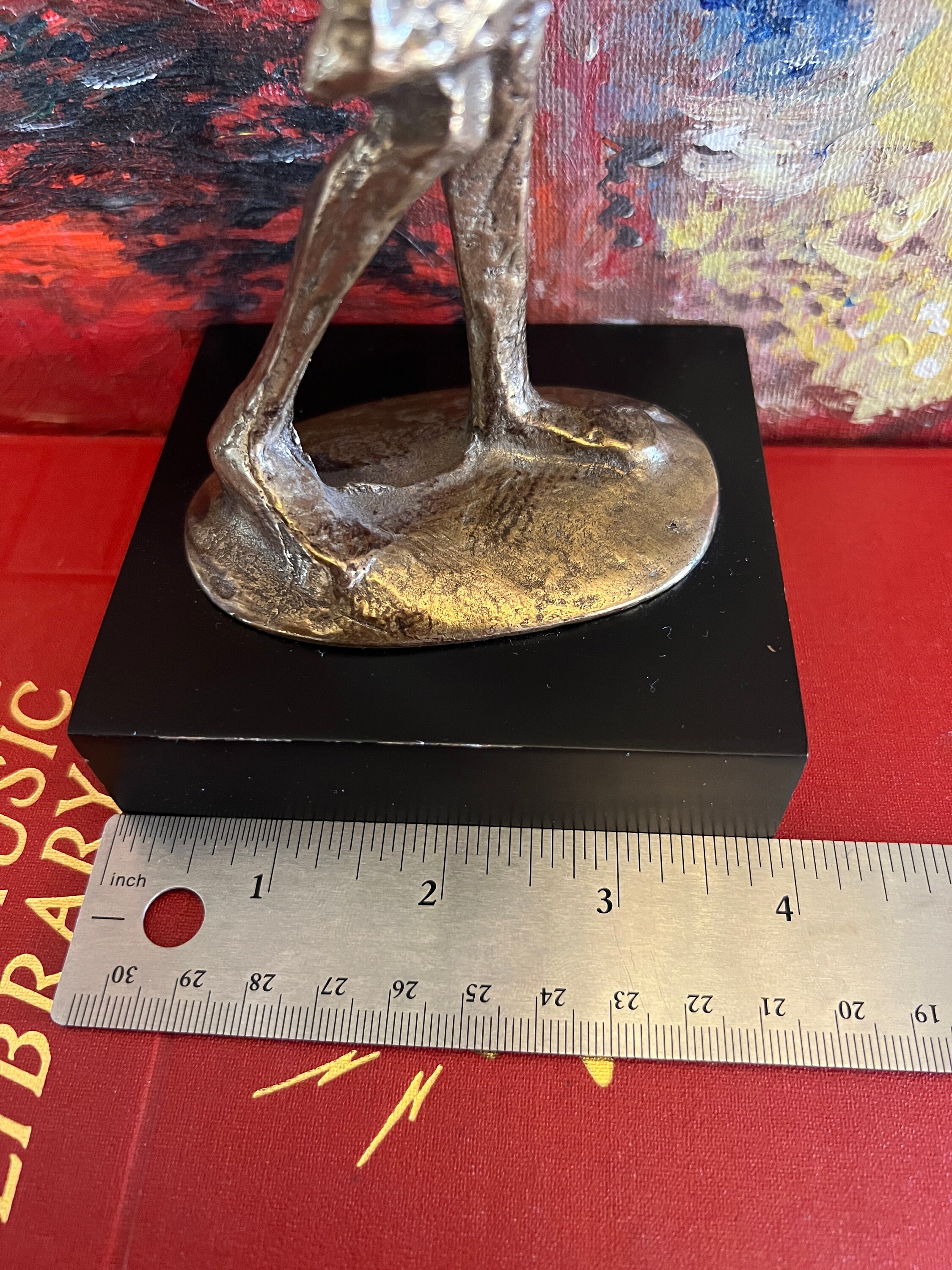 Brass Woman Brutalist Sculpture Flutist Figure Musician Abstract Art ...