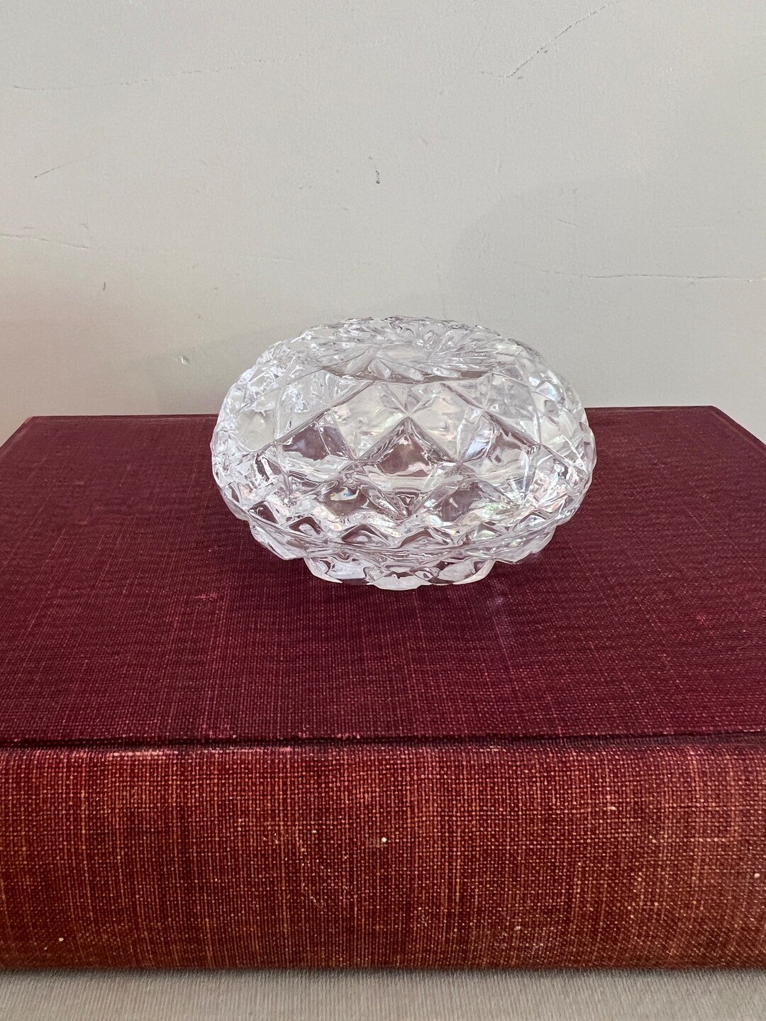 Vintage Cut Glass Saw Tooth Bowls X2, for Sweets, Nuts, Keys ...