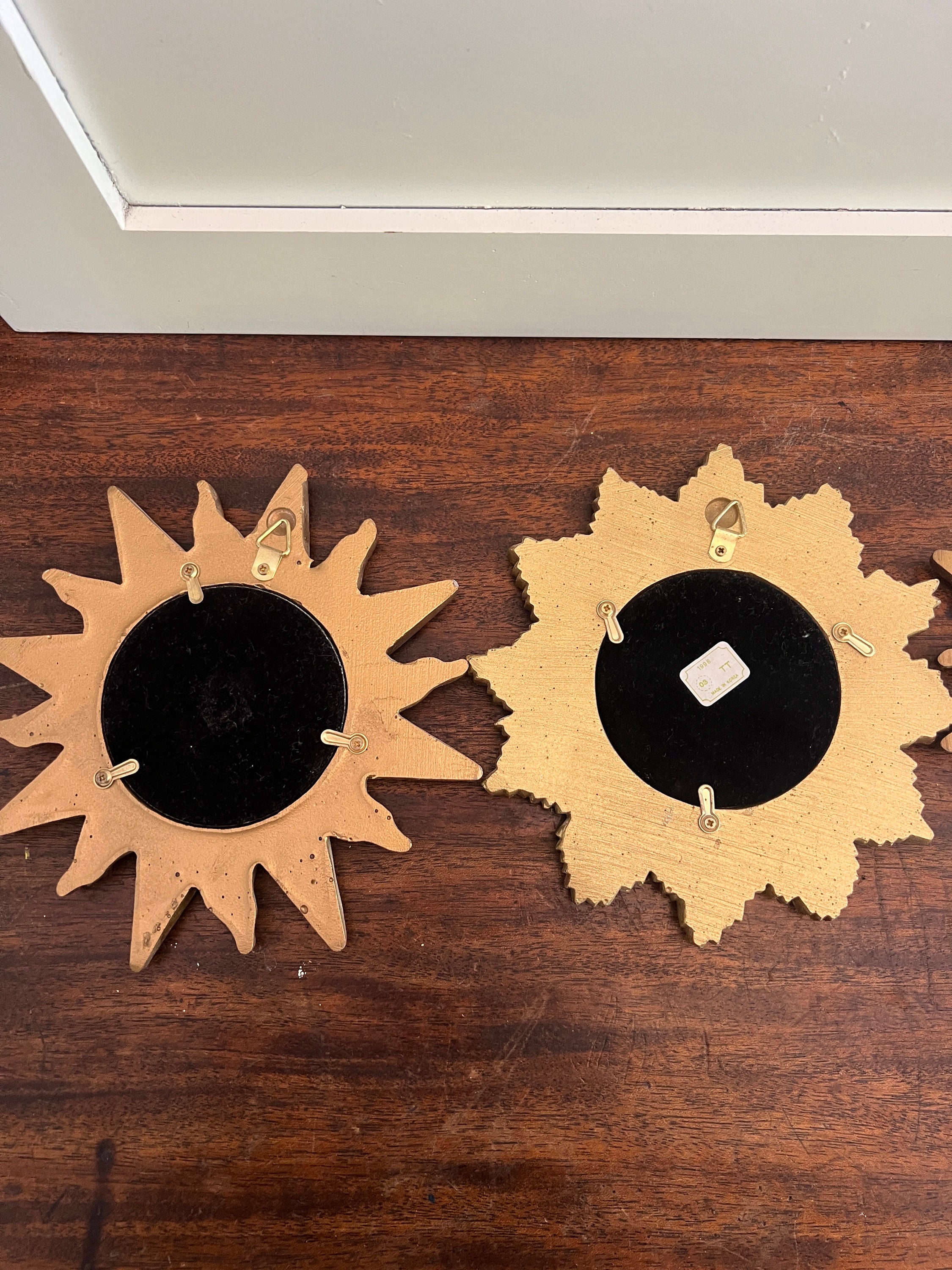 Four Small Convex MCM Gold Sunburst Mirrors Two Different Styles - Etsy