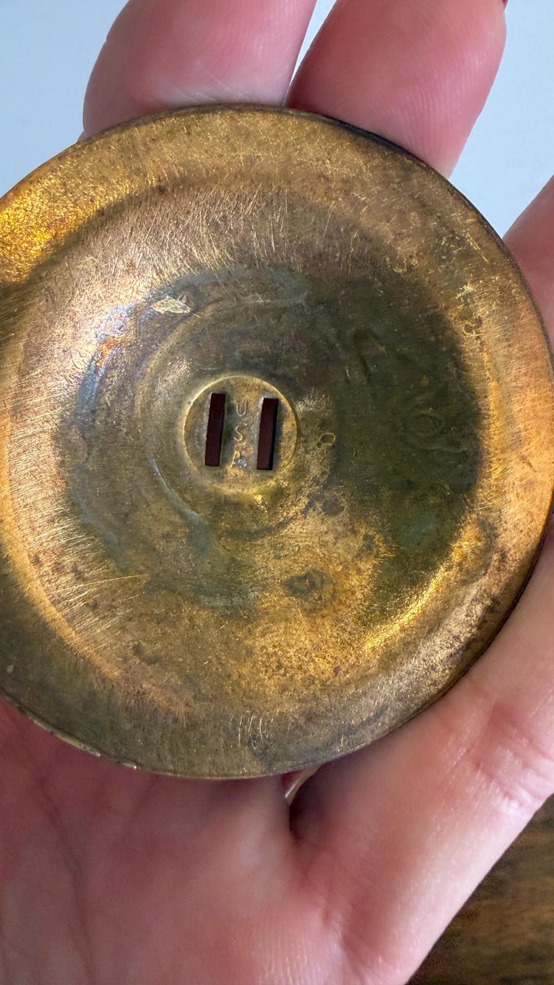 Vintage Brass Finger Cymbals (set of 4) - Floral Repousse Belly Dance ...