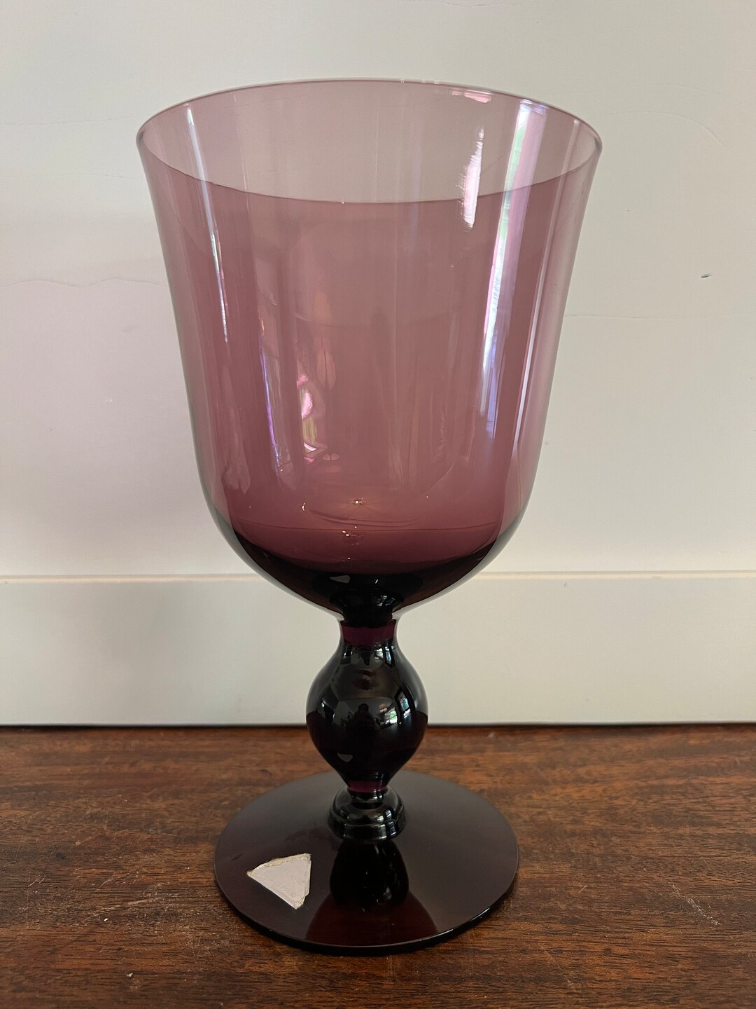 Morgantown Amethyst Crystal Art Glass Compote Vase - Etsy