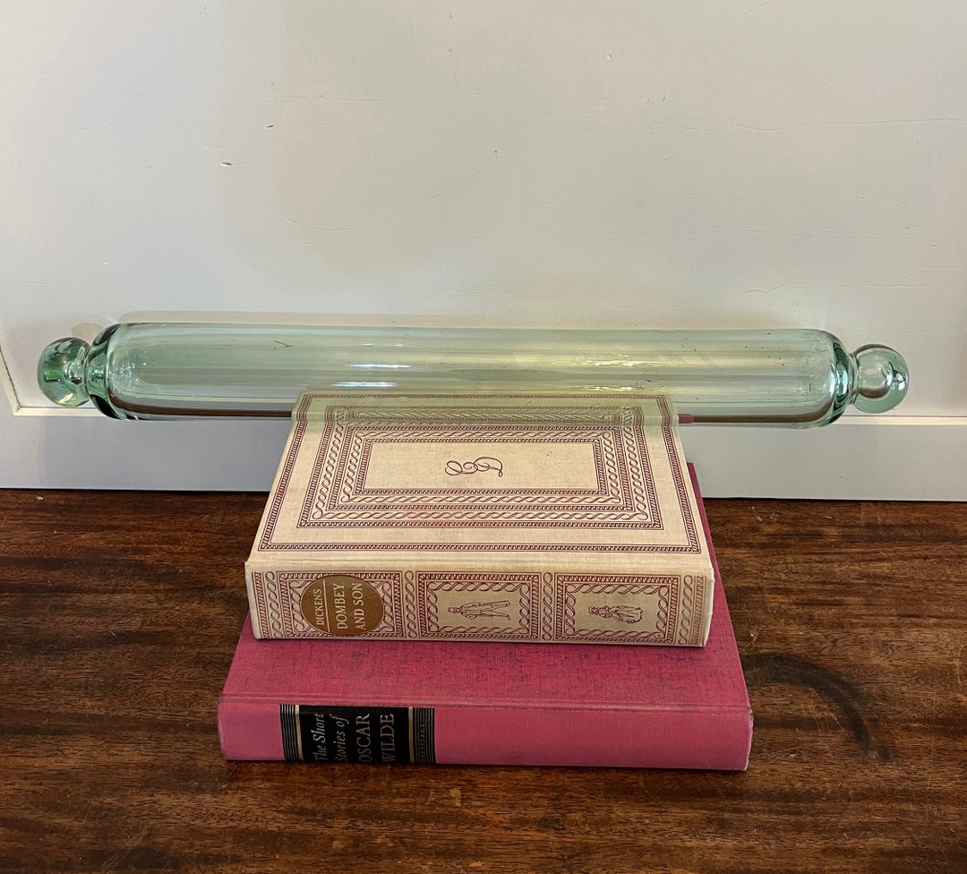 Victorian Handblown Green Glass Rolling Pin- 20 Inches - Etsy
