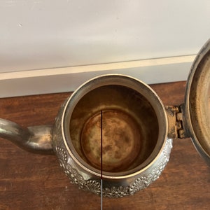 Vintage Moroccan Teapot Handmade Silver Plated Alpaca Engraved Moroccan ...